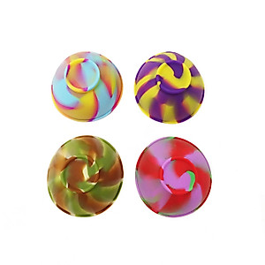 HONBAY 4PCS Mini Multi-color Silicone Pinch Bowls for Condiments Candy or Small DIY Crafts