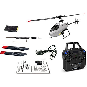 GoolRC C129 V2 RC Helicopter, 4 Channel Remote Control Helicopter with 6-Axis Gyro, 2.4Ghz RC Aircraft with 3D Flips, Altitude Hold, One Key Take Off/Landing for Adults and Beginners