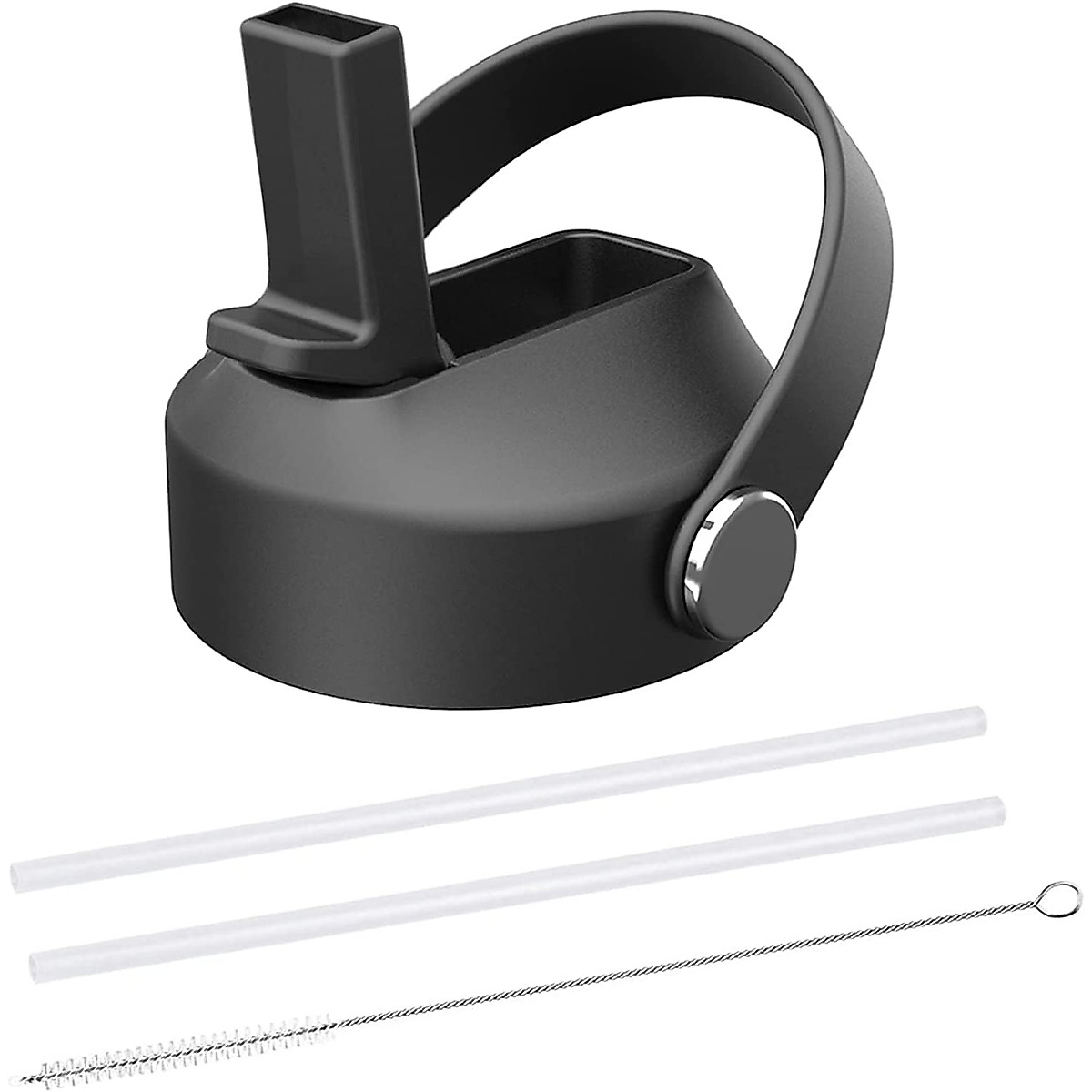 HYDROWION Straw Lid for Hydroflask Wide Mouth Water Bottle, Flex Straw Lid Fit Hydro Flask 12 18 32 40 64 oz and Most Wide Mouth, Sport Cap with Straw Top Replacement Lid