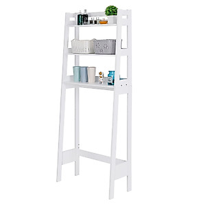 ZENY 3-Tier Over-The-Toilet Space Saver Organizer Rack, Over The Toilet Storage, Freestanding above Toilet Stand for Bathroom, Restroom, Laundry, White