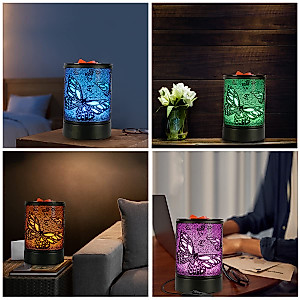 Enaroma Butterfly Black Electric Fragrance Wax Melts Warmer Oil Melter Scented Tart Burner for Home Decor