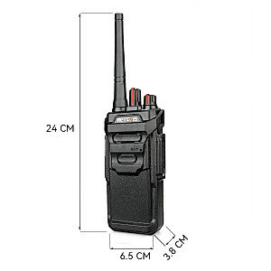 Retevis RT48 Waterproof Walkie Talkie,2 Way Radio Long Range,Military Grade,Hands-Free,Emergency Alarm,Rugged,Squelch,Walkie Talkies with Earpiece for Hunting (2 Pack)