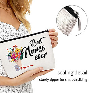 Nurse Gifts,Nursing Student Gifts for Women,Nurse Practitioner Gifts,Best Nurse Ever, Waterproof Cosmetic Bag