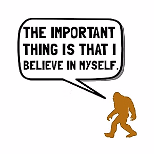 CafePress Bigfoot Believe In Myself Travel Mug 20 oz. Insulated Stainless Steel Coffee Tumbler