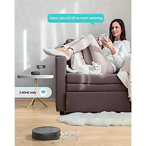 Lefant Robot Vacuum M213S, 3200Pa Powerful Suction, 150Mins Runtime, Tangle Free, Slim, Works with WiFi/App/Alexa, Robot Vacuum and Mop Combo, Ideal for Pet Hair, Carpets, Hard Floors