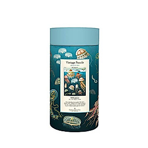 Cavallini Papers & Co. Jelly Fish 1,000 Piece Puzzle, Multi