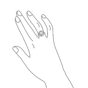 Bling Jewelry Vintage Style Cubic Zirconia Ornate Filigree Oval Flower White Created Opal Boho Full Finger Ring .925 Sterling Silver