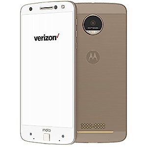 Motorola Moto Z Droid Edition XT1650-01 Gold/White 32GB - Verizon (Renewed)