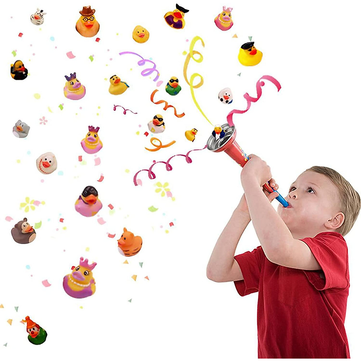 Fight Together 100 Pack Rubber Duck for Jeep Bath Toy Assortment - Bulk Floater Duck for Kids - Baby Showers Accessories - Party Favors, Birthdays, Bath Time, and More (50 Varieties)