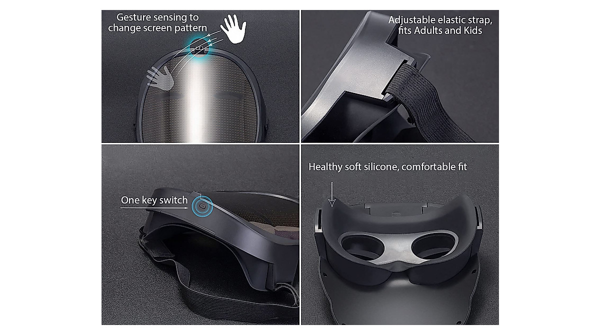 App-Controlled LED Mask for Ultimate Halloween Fun