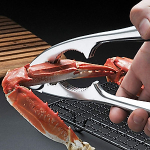 7Pcs Seafood Tools Set including 4 Forks and 2 Lobster Crackers Nut Cracker 1 Seafood Scissors
