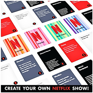 Spin Master Games Netflix, Trending Now Card Game Party Family Board Game with Funny TV Show Cards, for Teen & Adults Ages 14 and Up