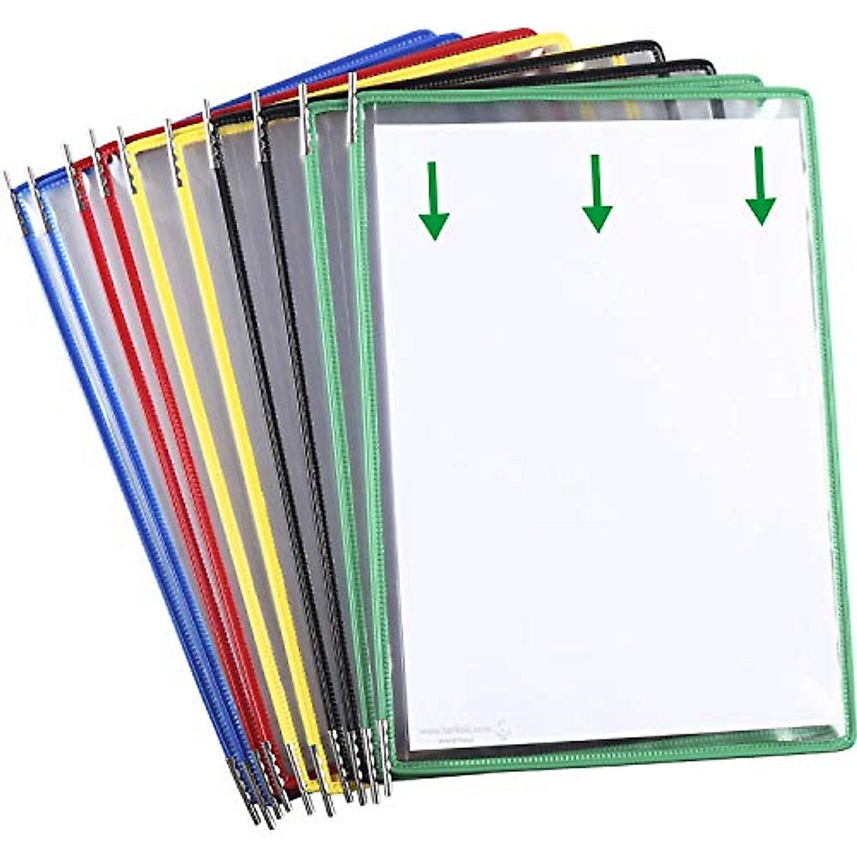 Tarifold Desktop Reference System With 10 Display Pockets, Assorted Colors, 20 Sheet Capacity (D291)