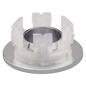 BWE Sink Basin Trim Overflow Ring Cover Brushed Nickel Bathroom Vessel Vanity Basin Bath Sink Brass Insert in Hole Round Caps