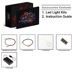 BrickBling LED Light Compatible with Lego Captain Rex Helmet Set 75349 (Lights Only), New 2023 Lighting Compatible with Lego Helmet- Light up Your Model
