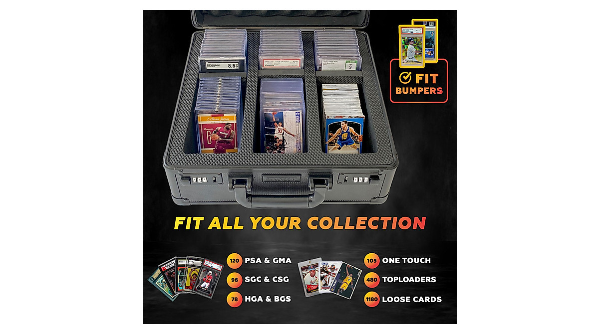 PANOPPLY Slab Armor 120+ PSA Card Storage Box for Graded Cards