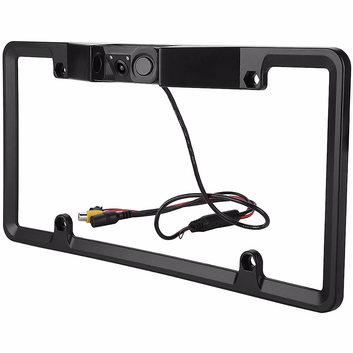 License Plate Camera License Plate Frame Backup Camera Night Vision Rear View Camera 170° Viewing Angle Waterproof High Sensitive Parking Sensor Radar for Cars,Trucks,SUVs Pickups