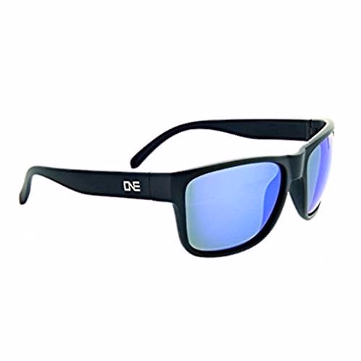 Optic Nerve Kingfish Sunglasses, Polarized Active for Men/Women/Kids, Matte Black Frame, Brown/Blue Lens