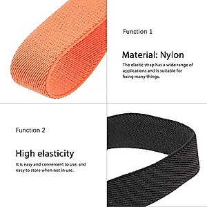 cabilock 4Pcs Bento Box Belt Lunch Box Nylon Strap Bento Box Fixing Band Double Layer Bento Box Strap for Home Outdoor Picnic Random Color