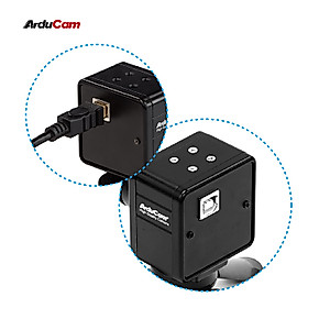 Arducam 1/3” AR0331 USB Camera with 4mm Manual Focus CCTV Video Lens, 3MP HDR UVC USB2.0 Webcam with Dual Microphones, Mini Tripod, and 6.56ft/2m Cable for Computer