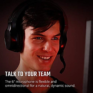 Acer Nitro Gaming Headset with Flexible Omnidirectional Mic, Adjustable Headband, Black