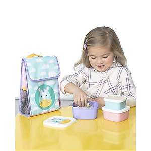 Skip Hop Toddler Snack Container Set, Zoo Snack Box Set, Unicorn, 3 Pack