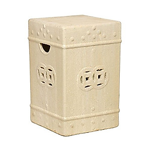 Emissary Ceramic Indoor/Outdoor Garden Stool -