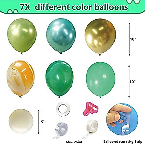 Party Spot! Dinosaur Birthday Party Supplies, Dinosaur Party Decorations 150 Pcs-Dinosaur Balloon, Fringe Curtain, Sticker, Plate, Balloon Inflator For 12 Guest