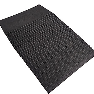 Jtnohx Self Adhesive Felt Sheets, Adhesive Backed Felt, 33 Pcs 4" x 8" Felt Adhesive, Sticky Back Stiff Felt for Crafts DIY Sewing School Projects Decoration (Black)