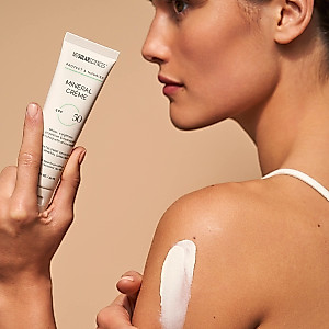 MDSolarSciences Mineral Crème SPF 50 Sunscreen for Face – Water-Resistant, Broad Spectrum UV Protection – Blendable Micronized Zinc Oxide – Smooth, Natural Matte Finish, 3.4 Fl Oz