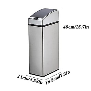 CANMNT Trash Can 6L Smart Trash Bin Induction Automatic Sensor Dustbin Induction Rubbish Can Household Waste Bins Cleaning Accessories Trash Can Wastebasket