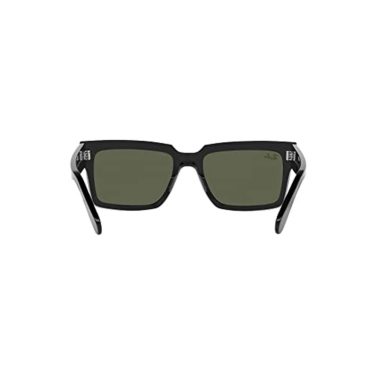 Ray-Ban RB2191 Inverness Rectangular Sunglasses, Black/Green, 54 mm