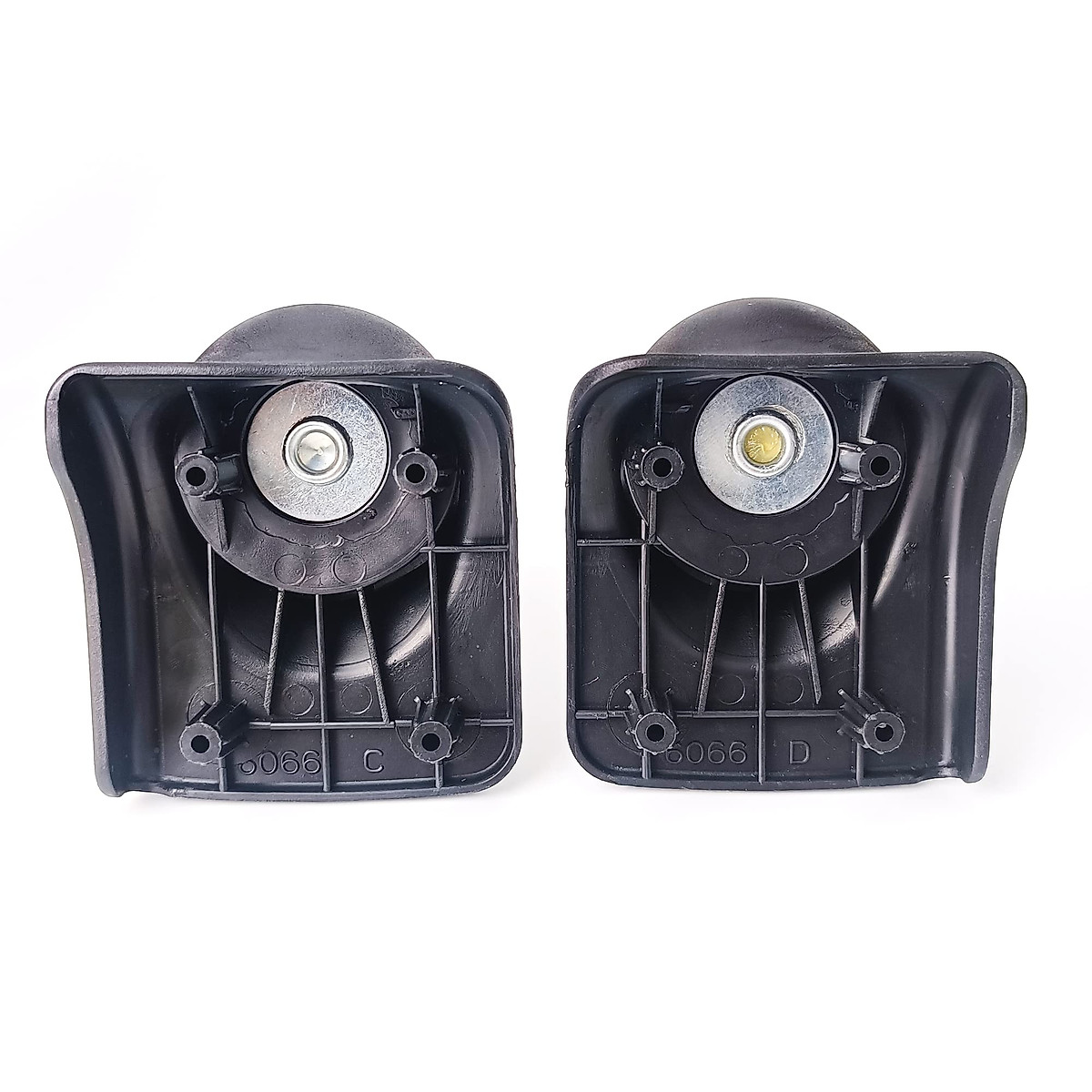 TarppedRock Replacement Luggage Wheels for Suitcases Repair, Set of 4, Luggage Spinner Wheel Replacement Repair Casters for Travel Customs Trolley Bag (TR44R - 4 Pcs)