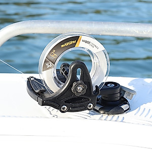 RAILBLAZA Fishing Line Spooling Station for Boats or Kayaks, Adjustable with Pivoting Base for StarPorts, Tracks, or Fixed Mounts