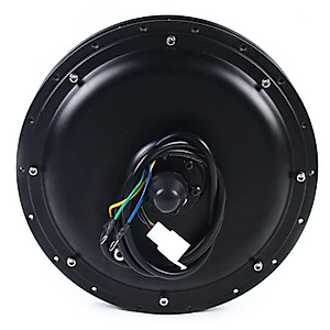 BJTDLLX Brushless Gearless Threaded Hub Motor, 7 Speed 48V 1500W Electric Bicycle Ebike Rear Wheel Brushless Gearless Hub Motor for Electric Bicycle E-Bike Rear Wheel & Parts