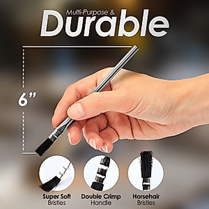 Acid Brushes - 36 Count 3/8 Inch Horsehair Acid Flux Brushes, Disposable Glue Brushes for Woodworking, Epoxy Brushes for Resin, Great for Crafting, Soldering, in The Home, and School, or Shop