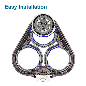 SH50 Compatible with Philips Norelco Replacement Heads, 5000 Replacement Blades for Norelco, SH50 Replacement Heads,3pc-Pack