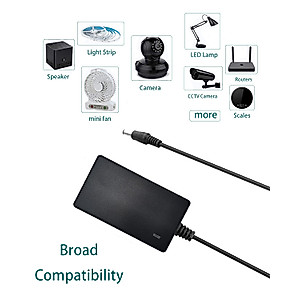 RedFringe 2 Pack 24V 2A 48W Power Supply Adapter,100-240V AC to DC 24Volt 2000Ma Converter Transformer with 5.5 x 2.5 mm DC Tip for 5050,3528 LED Strip 3D Printer CCTV Security System LCD Monitor.