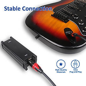 DREMAKE Patch Cable XLR to Mono 1/4'' 10FT, 3-Pin XLR to 1/4" TS Speaker Cable, 6.35mm 1/4'' TS Male to XLR Male Audio Stereo Mic Cable for Powered Amplifier Mixing Boards 1/4'' to Male XLR Unbalanced