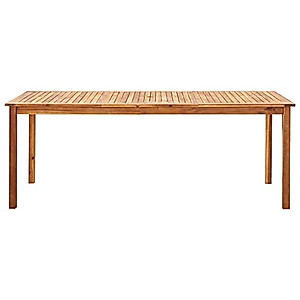 MBFLUUML Outdoor Patio Furniture, Patio Dining Sets, 9 Piece Dining Set Poly Rattan and Solid Acacia Wood Gray Suitable for Patio, Porch, Backyard, Balcony.