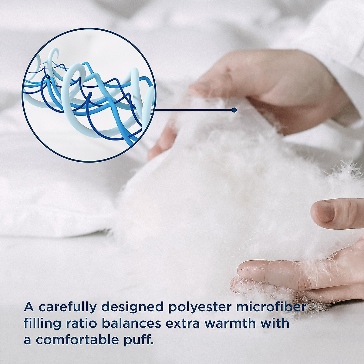 Bedsure Full Size Duvet Insert - Down Alternative White, Quilted All Season Comforter with Corner Tabs