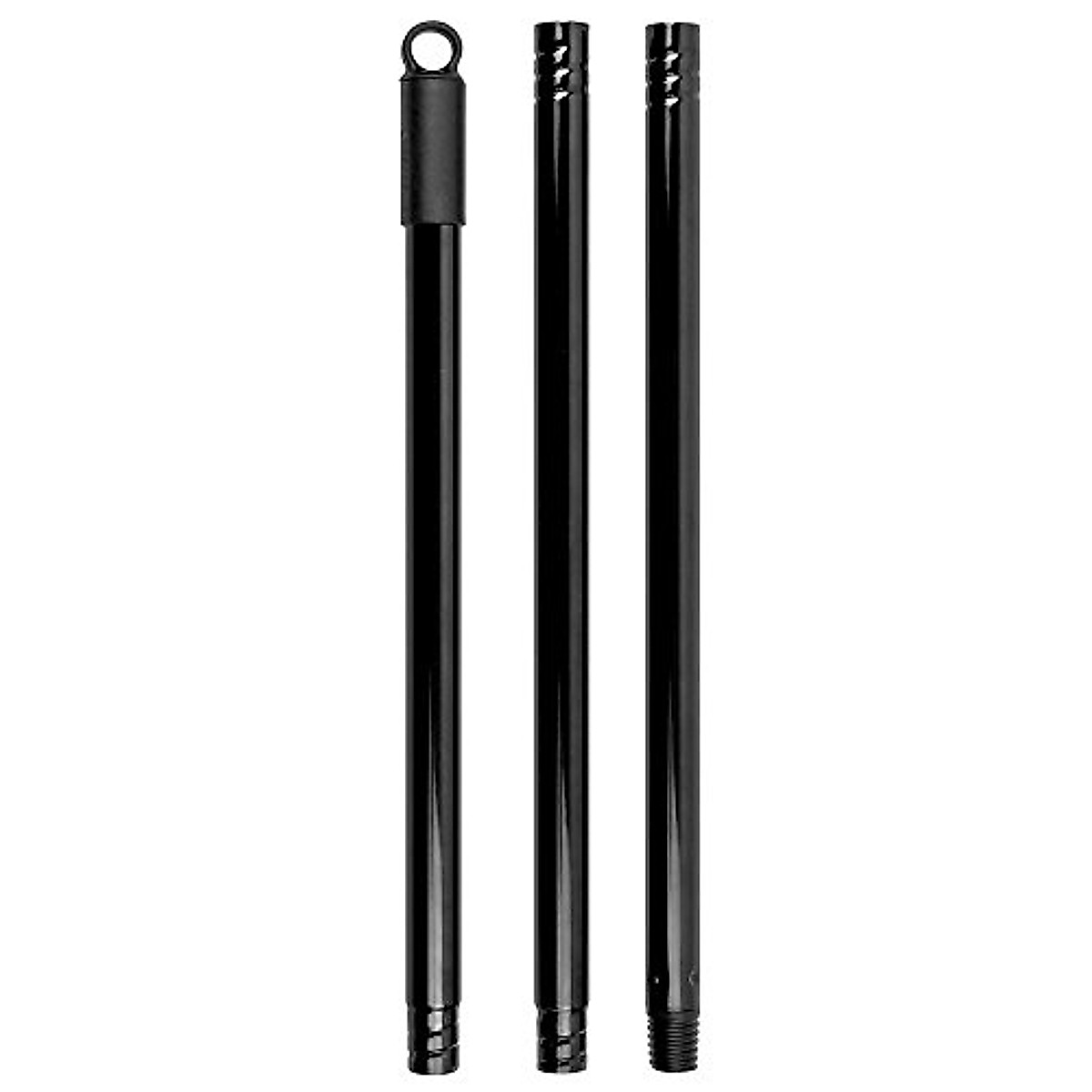 Casabella Basics 2-Piece Angled Broom and Dustpan Set, 44" Angled Broom with Long Handle and Dustpan, Silver/Green