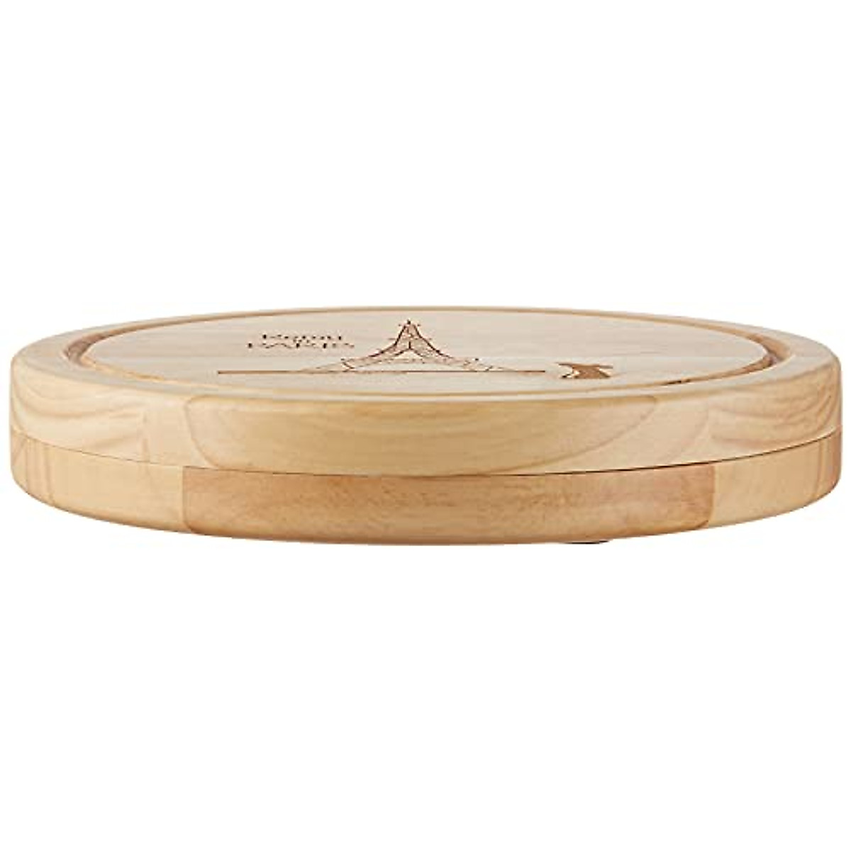 TOSCANA - a Picnic Time brand - Disney Ratatouille Circo Cheese Board and Knife Set - Charcuterie Board Set - Wood Cutting Board, (Parawood)