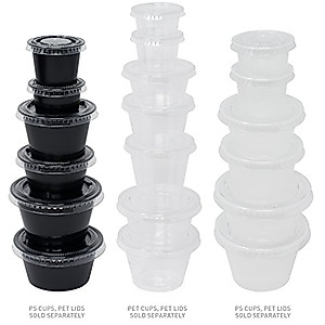 Simply Deliver 3.25 oz Soufflé Portion Cup, Translucent PS, 2500-Count