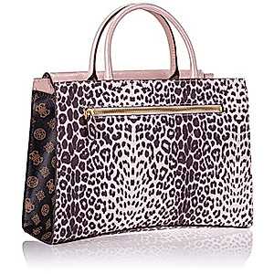 GUESS Zira High Society Satchel, Leopard Multi