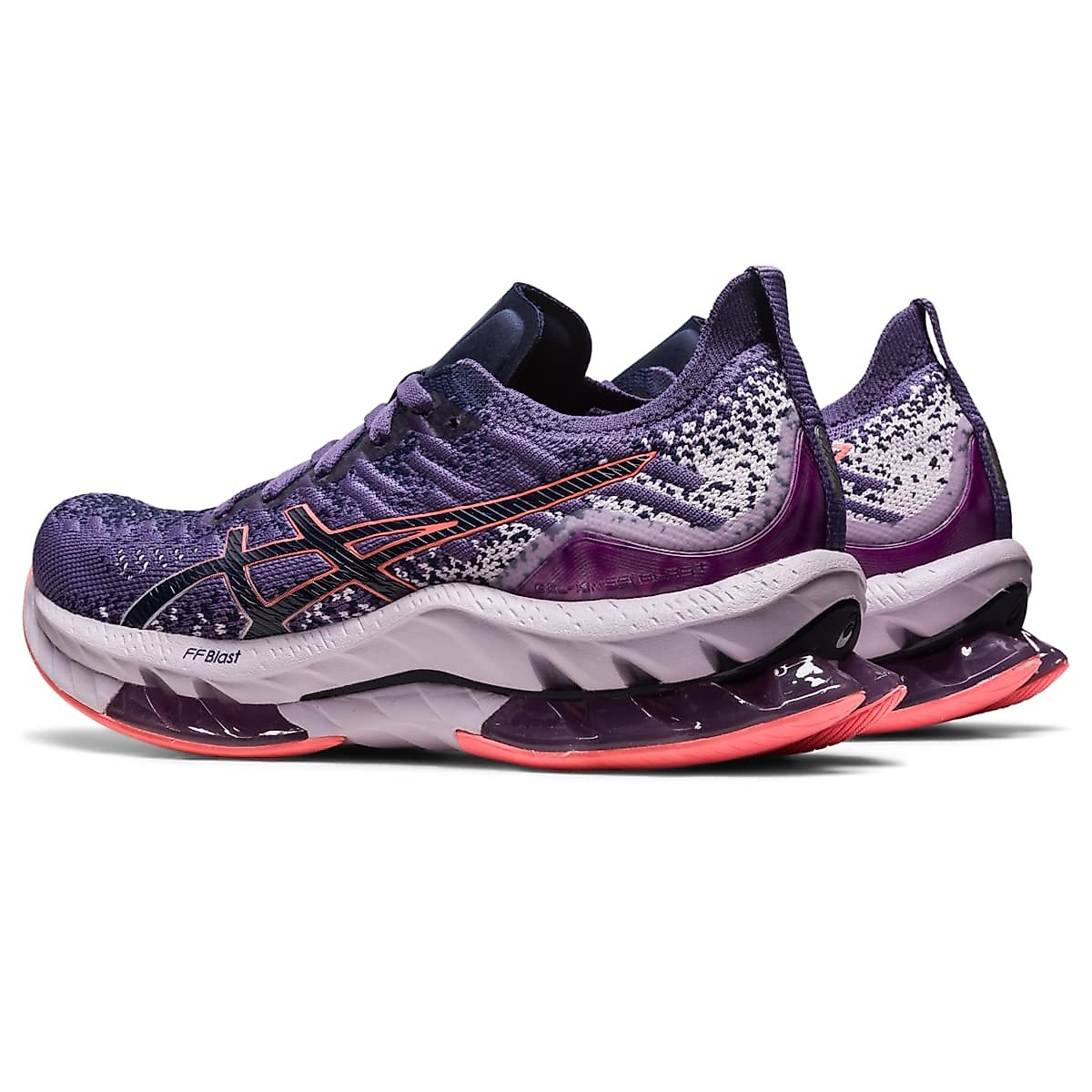 ASICS Women's Gel-Kinsei Blast Running Shoes, 8.5, Dusty Purple/Papaya