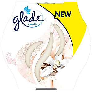 Glade Candle Jar, Air Freshener, Sheer Vanilla Embrace, 9.2 Oz