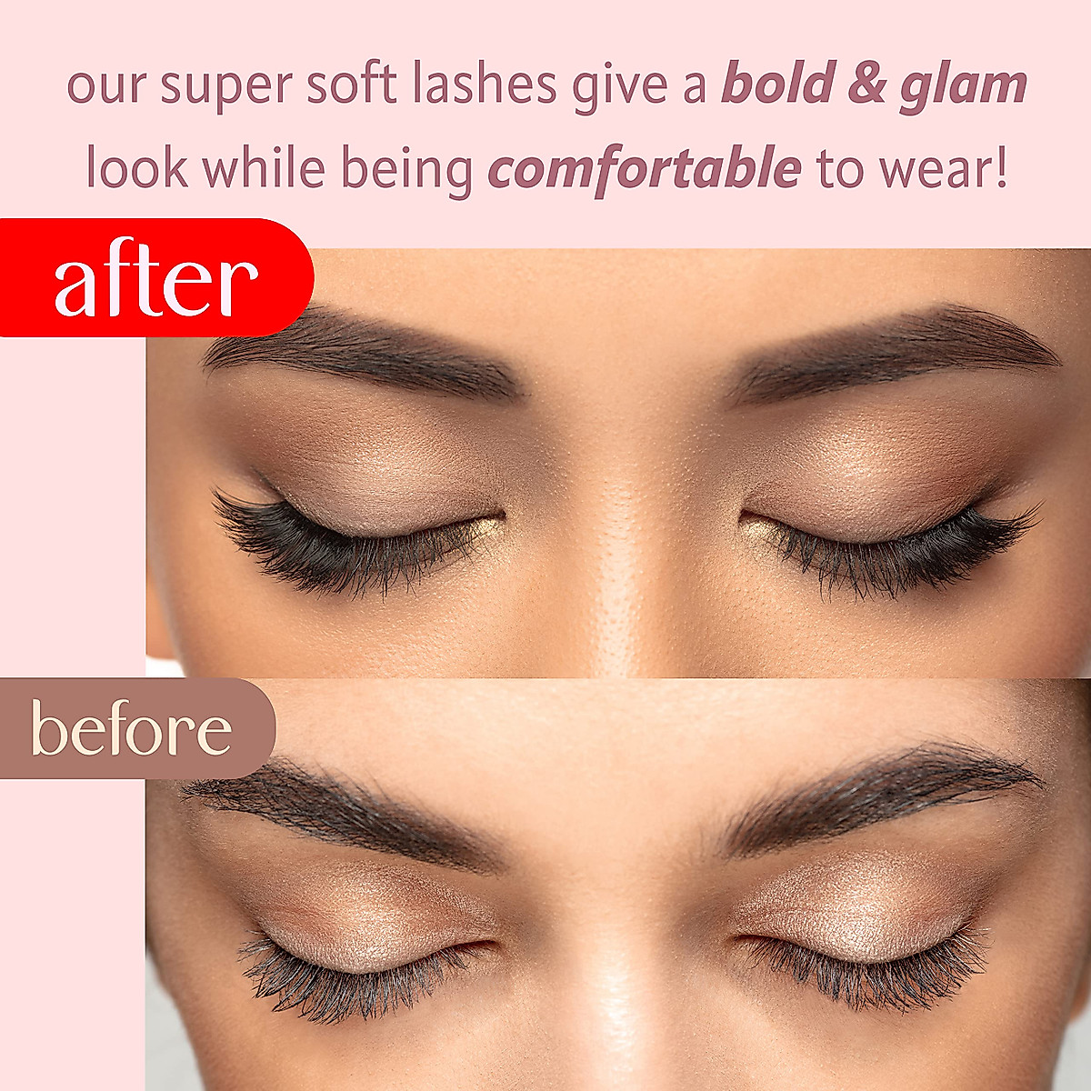 Lash Clusters At-Home Lash Extensions / 10-16mm C-Curl Natural Glam / 60 Clusters/Ultra Thin Band/milk peach™ / Segment Individual Cluster Lashes Soft Fluffy/DIY Salon-Quality Natural Glam Volume