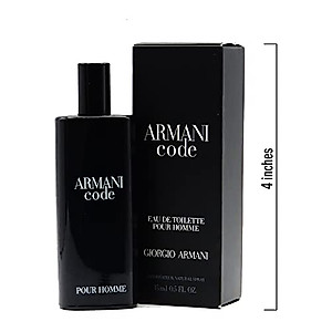 Giorgio Armani Code Eau de Toilette Spray for Men, 0.5 Ounce