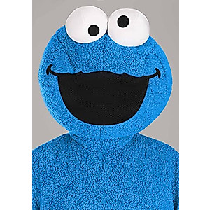 Sesame Street Adult Cookie Monster Halloween Costume Unisex | Sesame Street Blue Monster Outfit | Perfect for Halloween & Cosplay Large